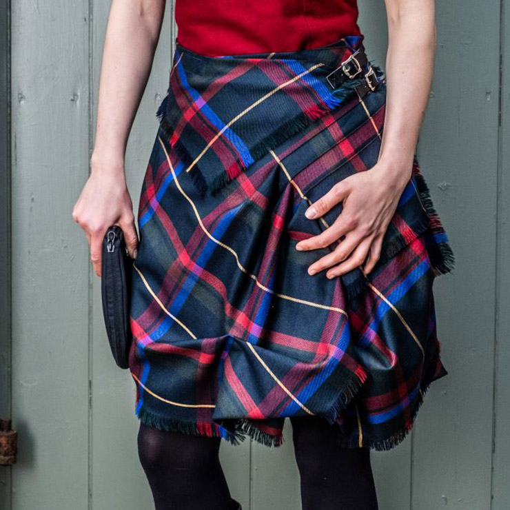 Ruched Mini Kilt - Scottesque